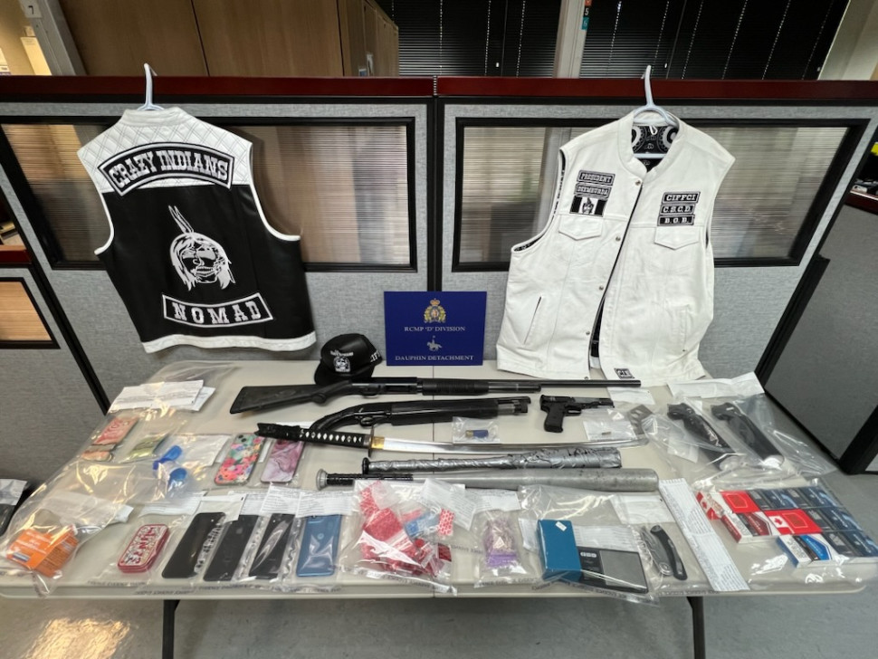Dauphin Rcmp Execute Warrant And Seize Firearms Weapons Drugs And Gang Clothing Royal 9386